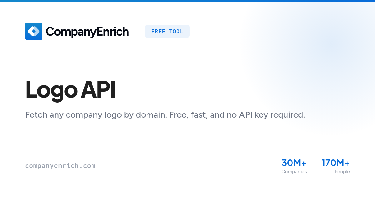 Free Logo API - Get Any Company Logo by Domain